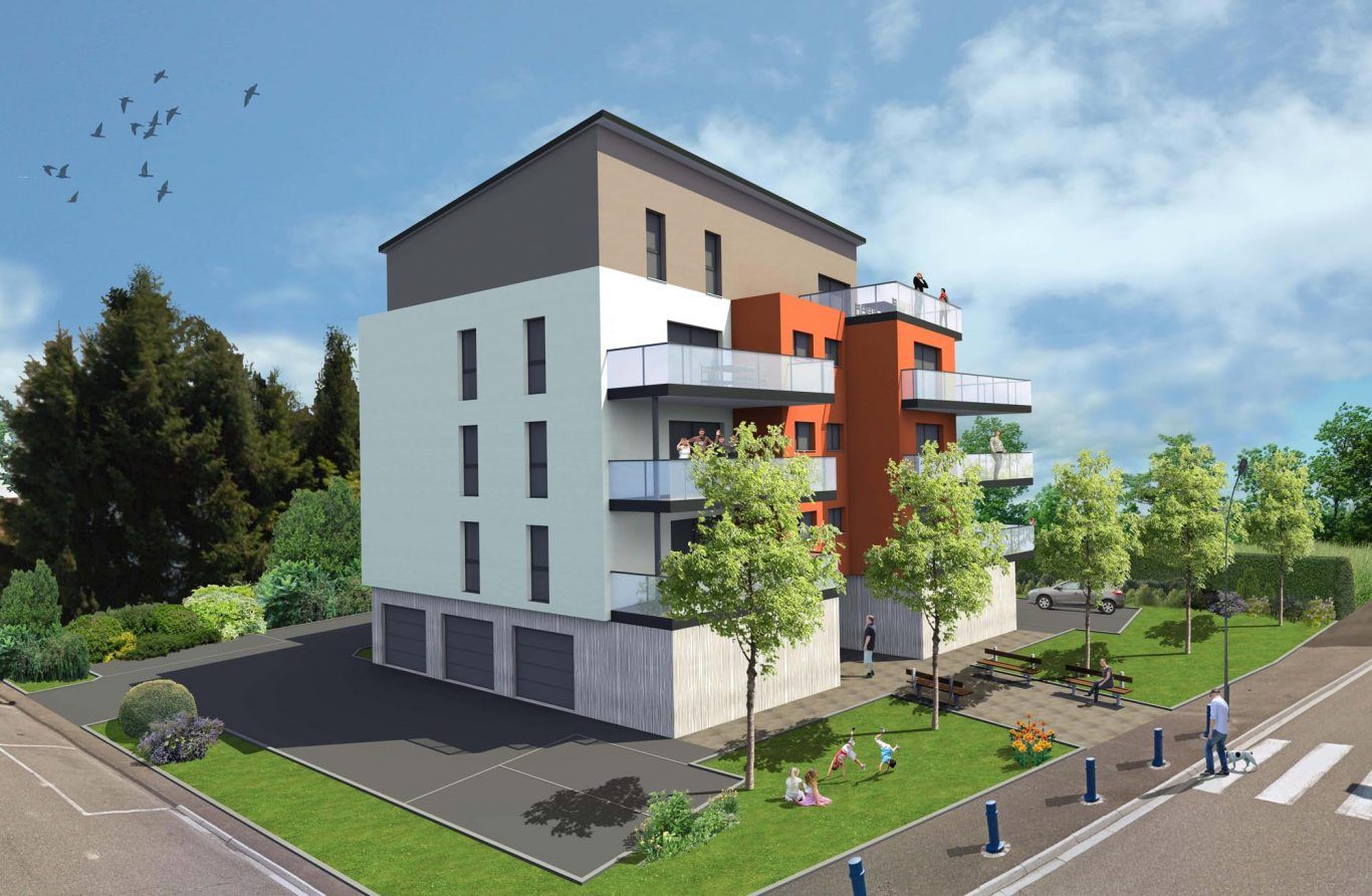 Immeuble de logement, Village neuf - Architecte STREB